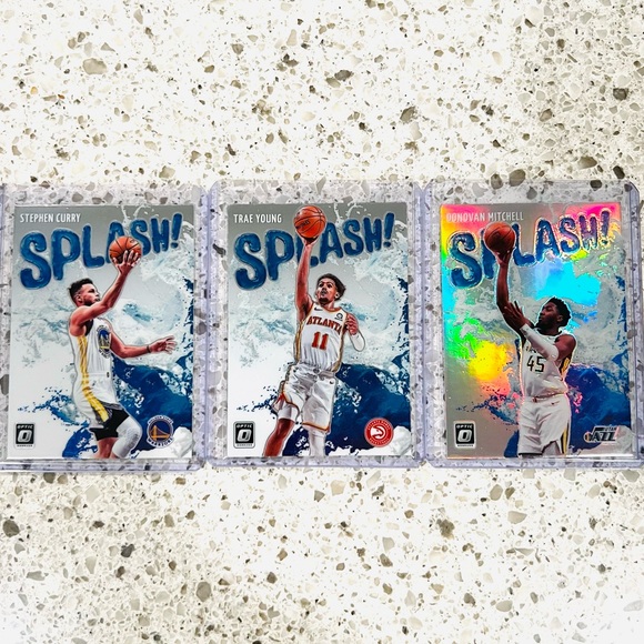Panini | Other | Nba Card Lot Of 3 Steph Curry Donovan Mitchell Trae ...